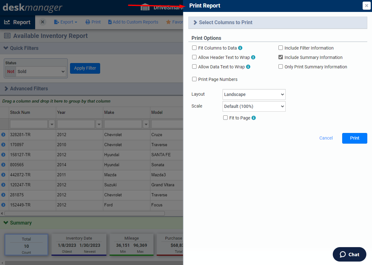 Printing Reports – AutoManager