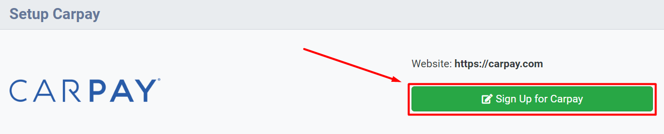 Carpay Setup – AutoManager