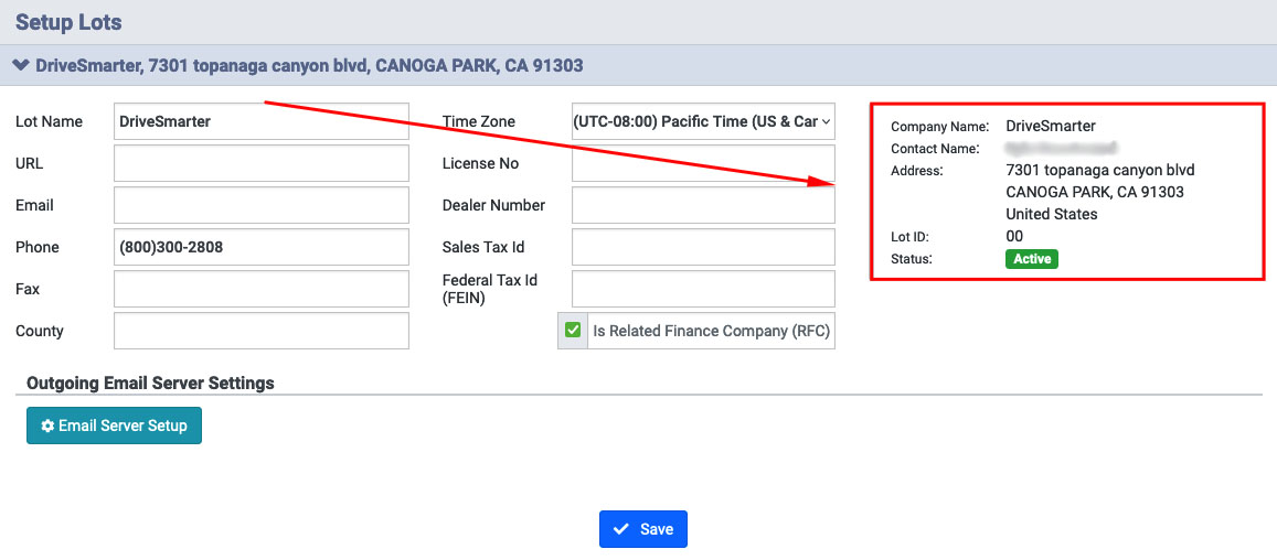 Lot Details – AutoManager