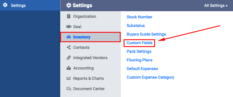 Custom Fields – AutoManager