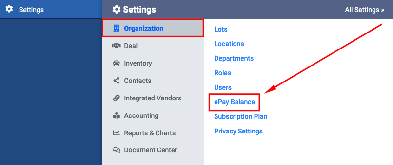 AutoManager ePay Balance – AutoManager