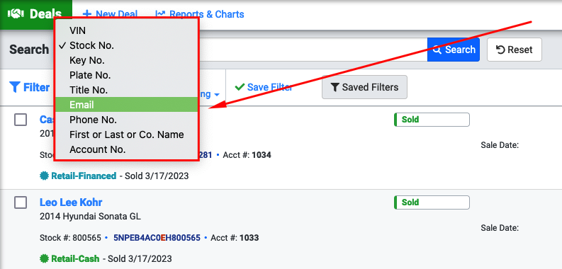 Deal List – AutoManager