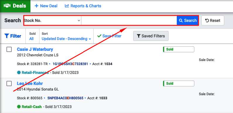 Deal List – AutoManager