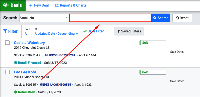 Deal List – AutoManager