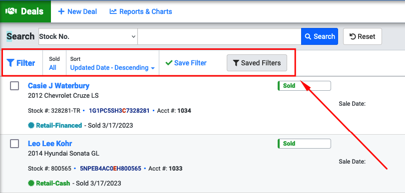 Deal List – AutoManager