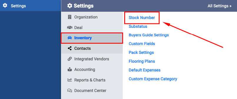 Changing Stock Numbers – AutoManager