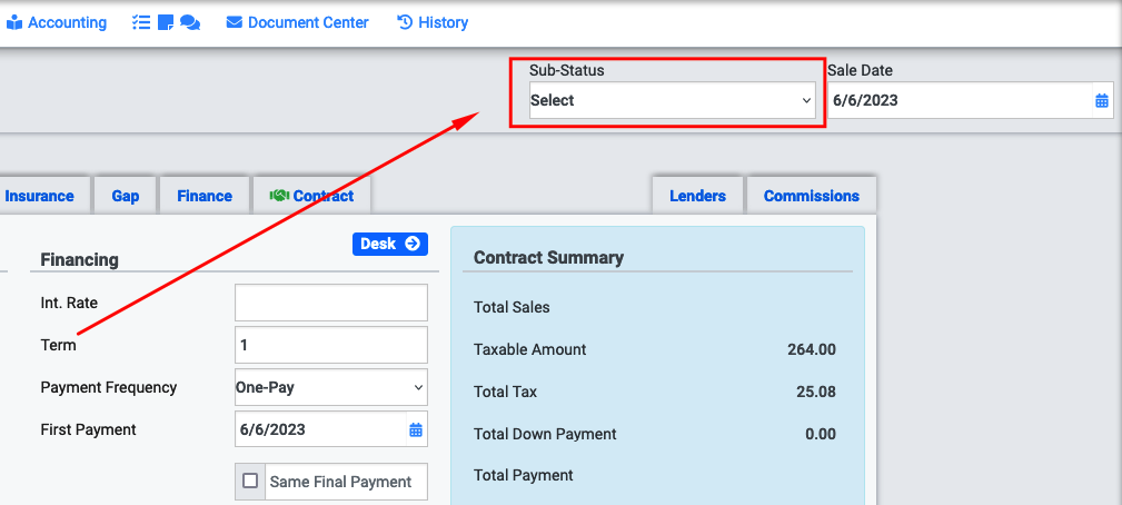 Deal Statuses – AutoManager