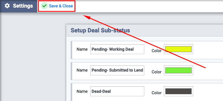 Deal Statuses – AutoManager
