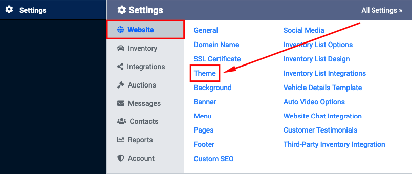 Website Theme – AutoManager