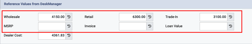 Vehicle Details – Pricing – AutoManager