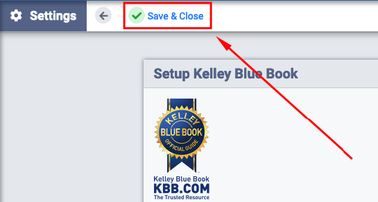 Kelley Blue Book Setup – AutoManager