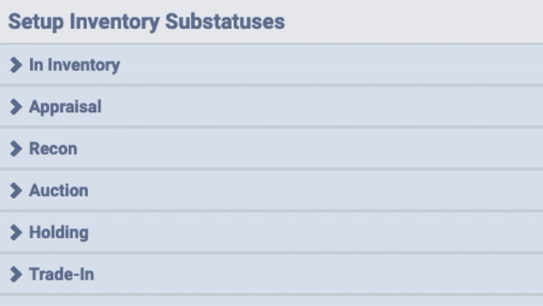 Inventory Sub-Statuses – AutoManager