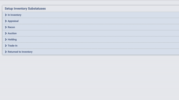 Inventory Sub-Statuses – AutoManager
