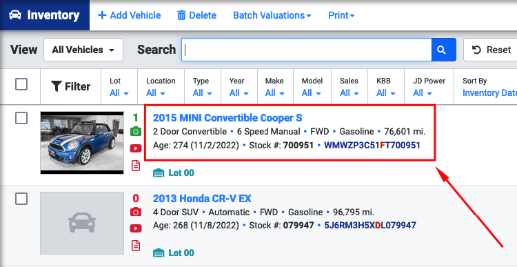 NMVTIS Reports in WebManager – AutoManager