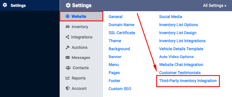 WebManager Inventory Integration Settings – AutoManager