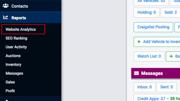WebManager Dashboard – AutoManager
