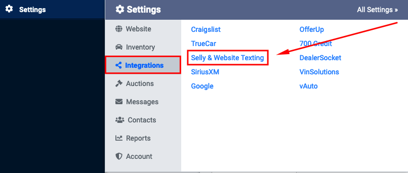 WebManager Website Texting Setup – AutoManager