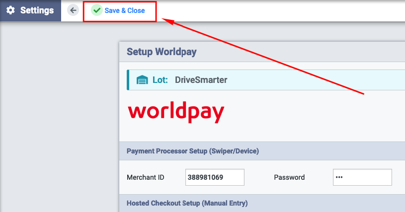 Payment Processing Setup – AutoManager