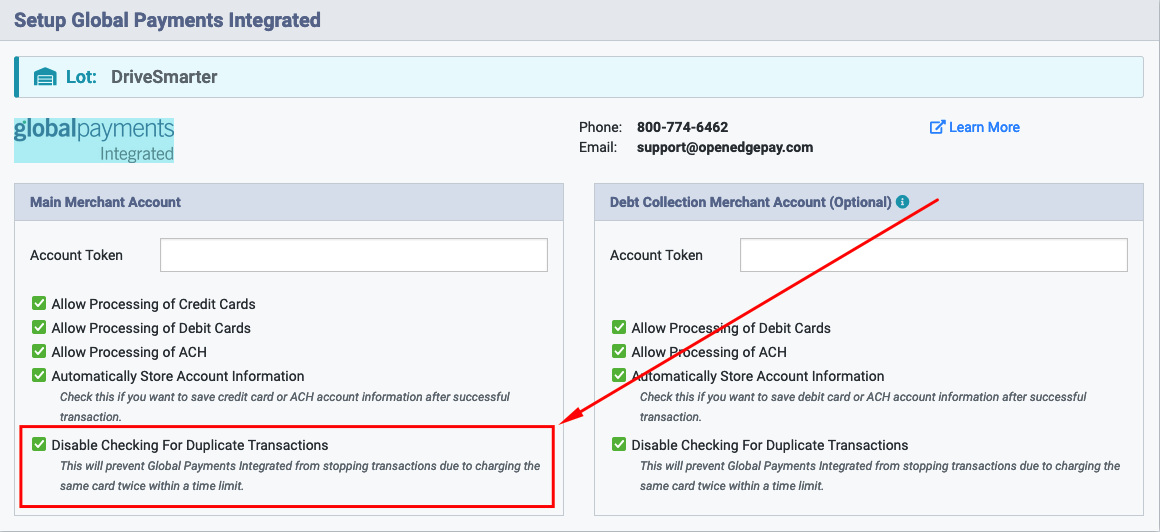 Payment Processing Setup – AutoManager