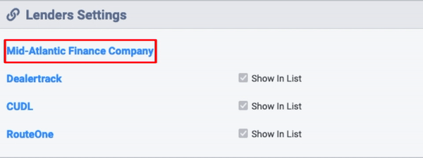 How to Configure Lender Networks – AutoManager