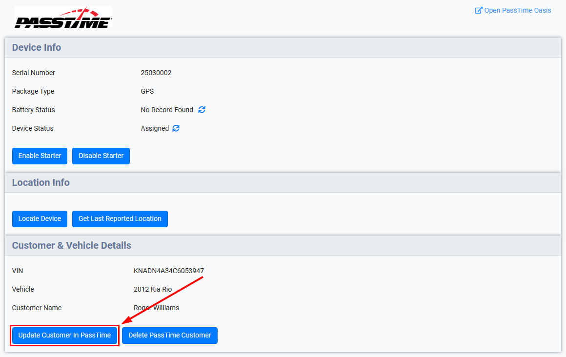 PassTime Integration – AutoManager