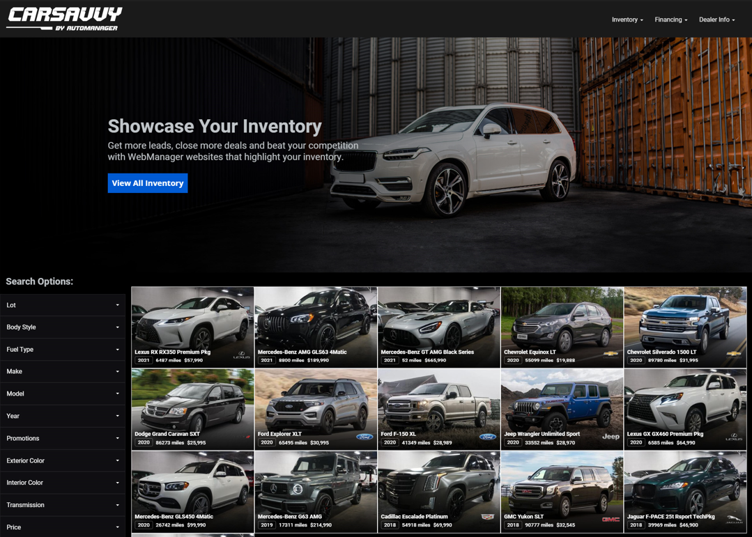 CarSavvy Website Theme – AutoManager