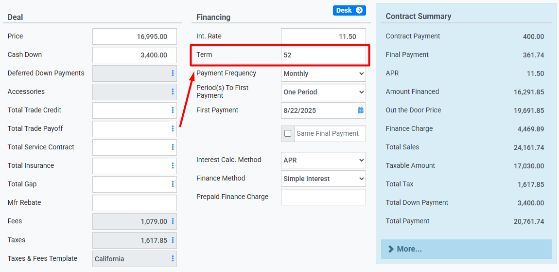 Using the Reverse Calculation Tool – AutoManager