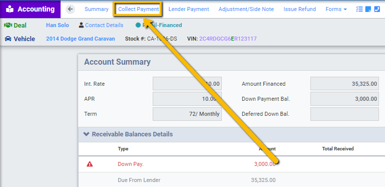 Collecting Deal Payments in DeskManager Online – AutoManager