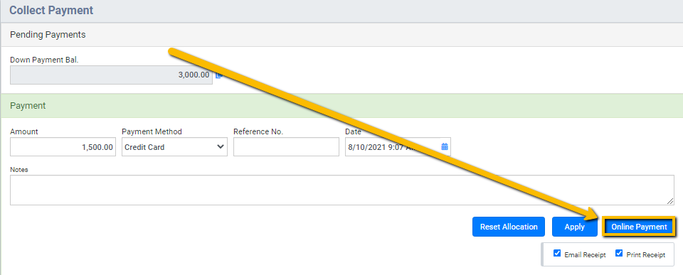 Collecting Deal Payments in DeskManager Online – AutoManager