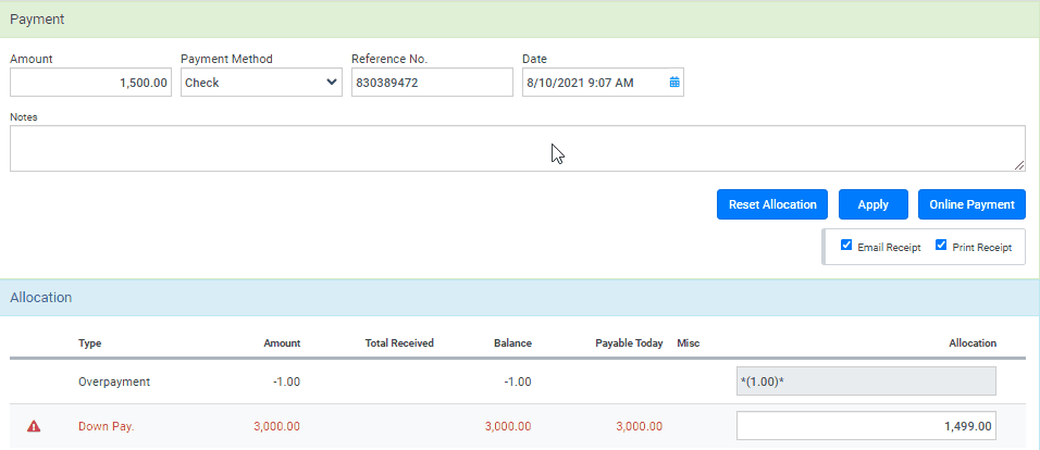 Collecting Deal Payments in DeskManager Online – AutoManager