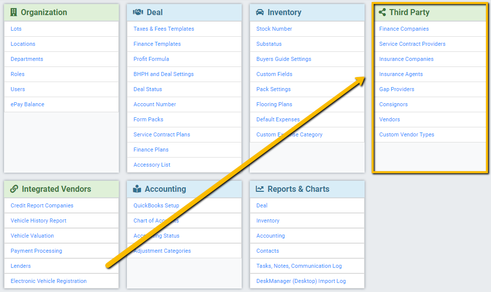 Consignors in DeskManager Online – AutoManager