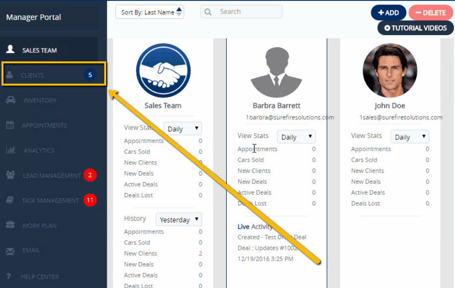 Exporting Leads from Automotive CRM to DeskManager Online – AutoManager