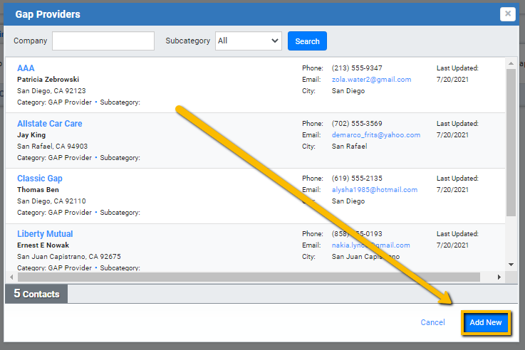 Gap Providers – AutoManager