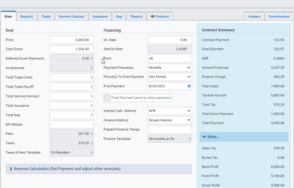 Deal Details – AutoManager