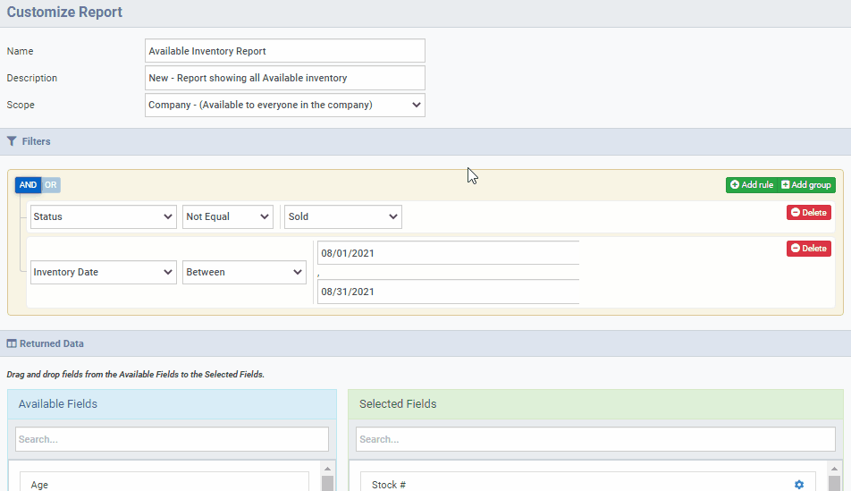 Reports & Charts – AutoManager