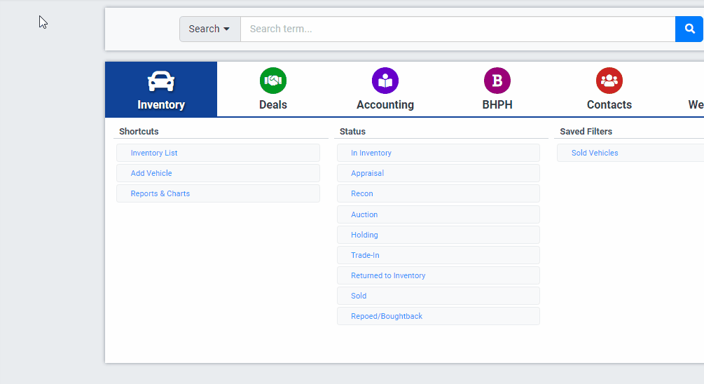 Saved Filters – AutoManager