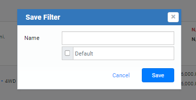 Saved Filters – AutoManager