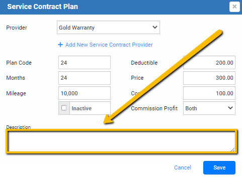 Service Contract Plans – AutoManager