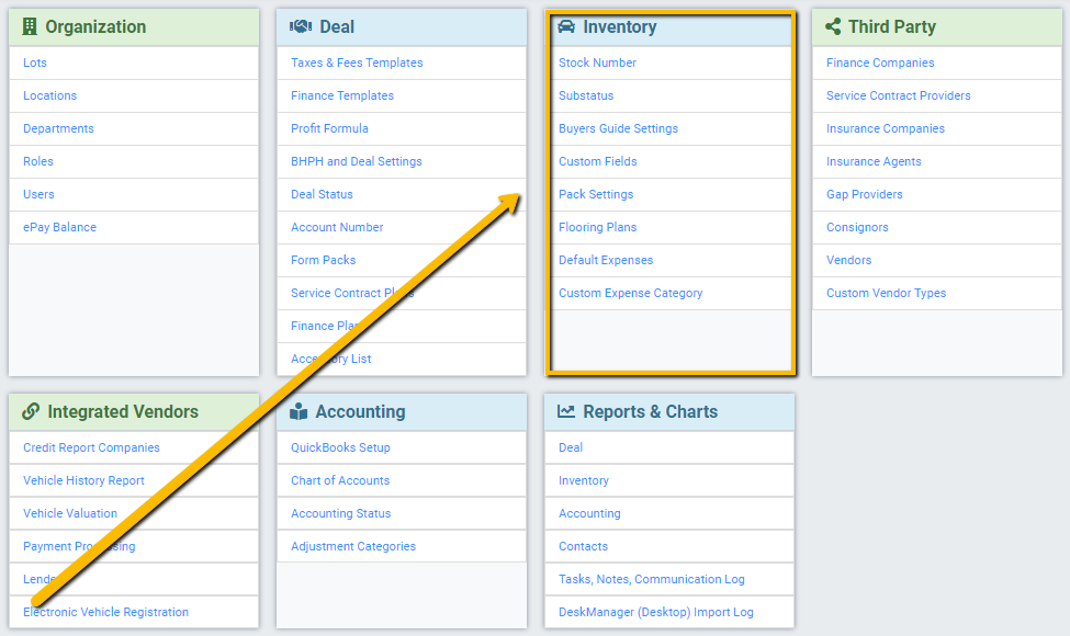 Stock Number Sequencing – AutoManager