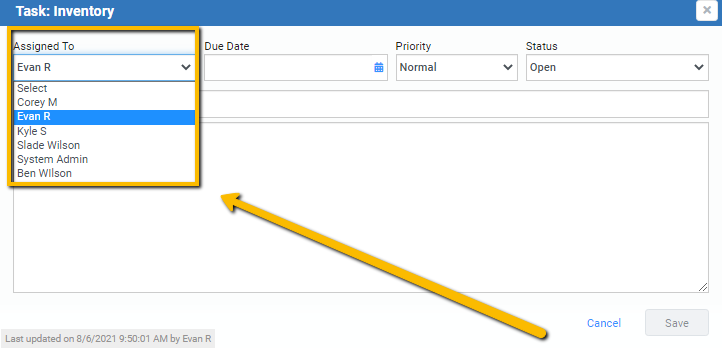 Tasks in DeskManager Online – AutoManager