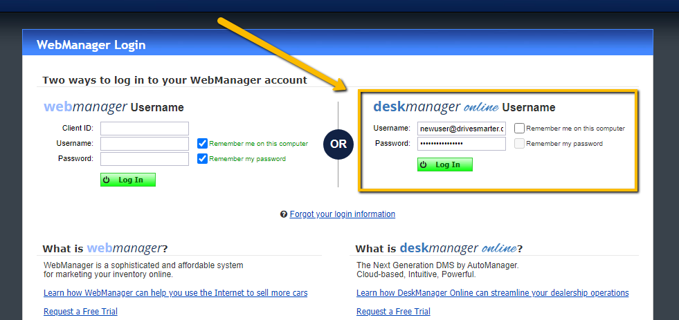 User Accounts – AutoManager