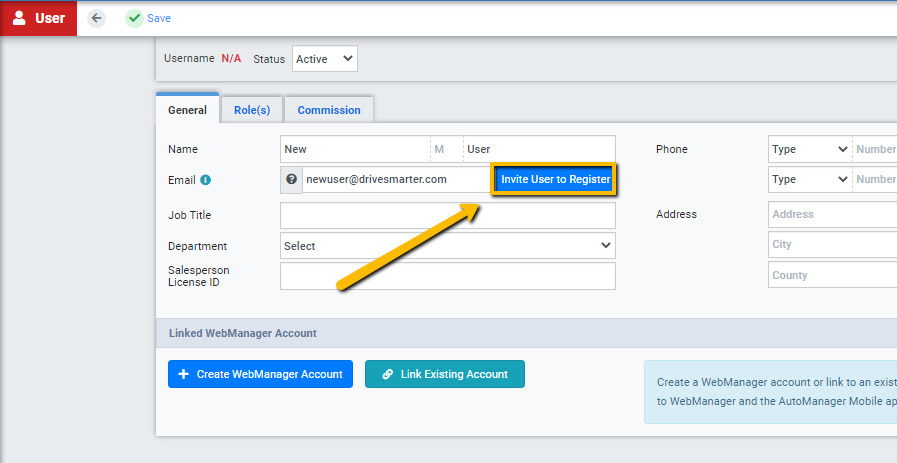 User Accounts – AutoManager