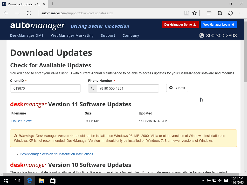 Installing DeskManager – AutoManager
