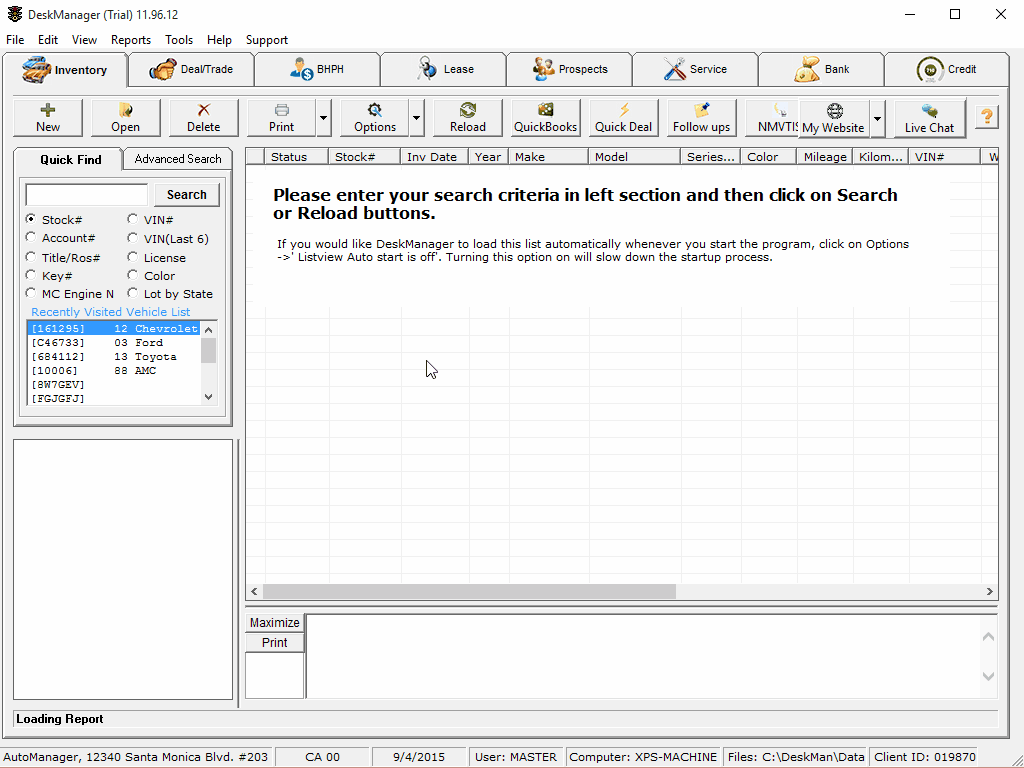 Deal Default Values AutoManager
