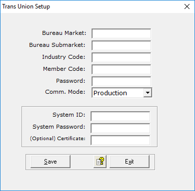 Credit Checks – TransUnion – AutoManager