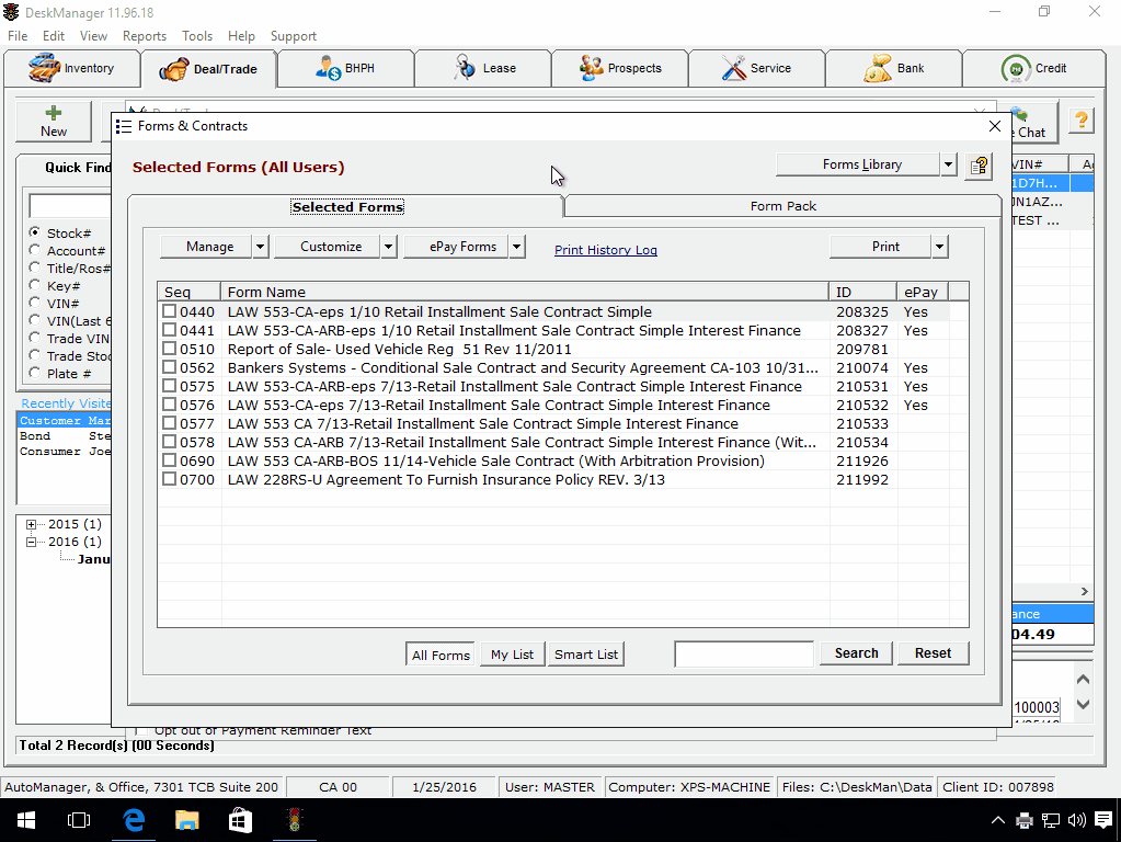 How To Print Forms AutoManager