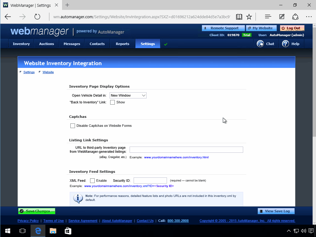 WebManager to Frazer Data Transfer – AutoManager