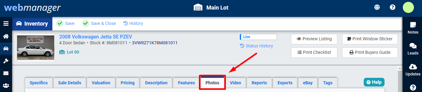 Vehicle Details – Photos – AutoManager